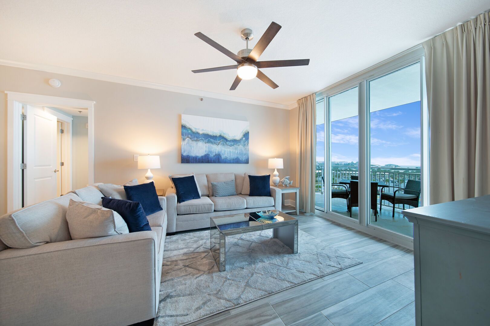 Waterscape A625 ~ Partial Gulf View ~ Beach Svc - Okaloosa Island