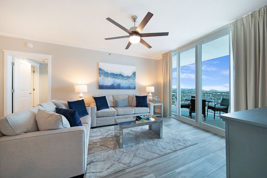 Waterscape A625 ~ Partial Gulf View ~ Beach Svc - Okaloosa Island