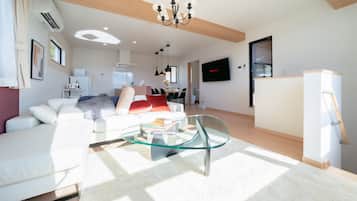 Villa, 3 quartos | Sala de estar | TV de ecrã plano, Netflix, serviços de streaming