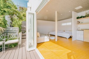 Villa Exclusiva, vista para a piscina | 1 quarto, Wi-fi grátis, roupa de cama fornecida