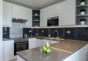 Apartamento Familiar (1st Floor) | Cozinha privada | Um frigorífico/congelador grande, um micro-ondas, um forno