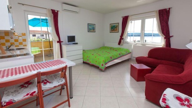 Estúdio Comfort, não fumadores, vista para o mar