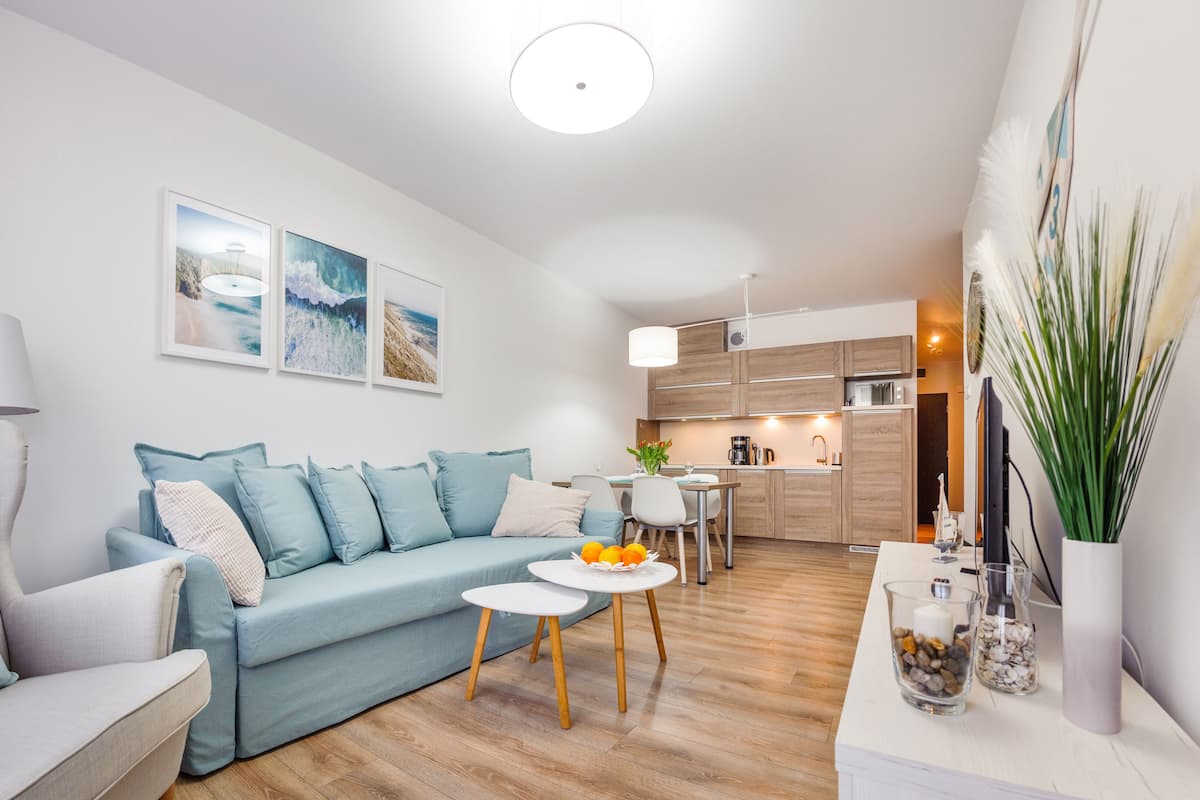 Apartamento (D 101) | Sala de estar | TV de tela plana