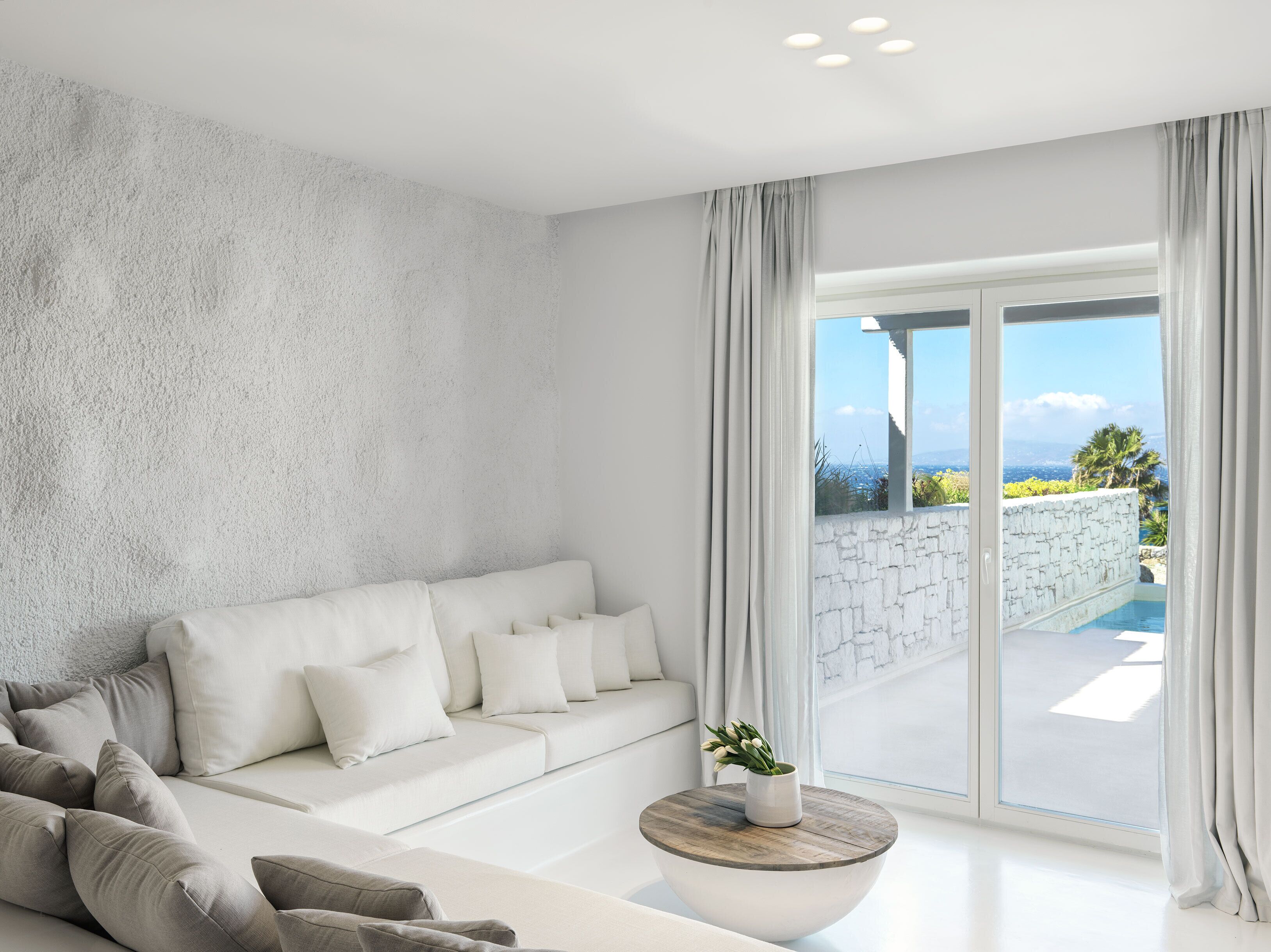 Suíte executiva, piscina particular, vista para o mar | Vista para praia/oceano