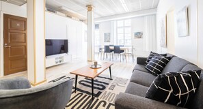 Apartamento urbano, 3 quartos | Roupas de cama de algodão egípcio, roupas de cama premium