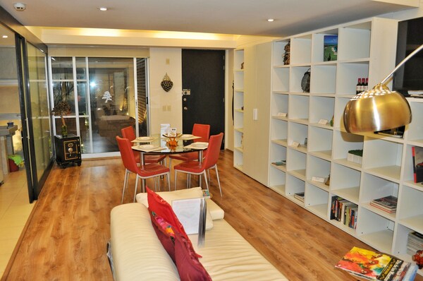 Depto 5 Estrellas Terraza Y Oficina Privada, Rooftop Alberca, Restaurantebar,gym - Ciudad de México