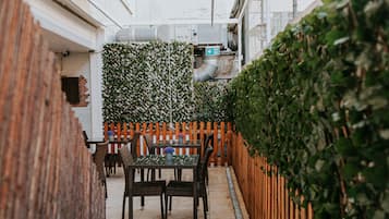 Espaço exterior para banquetes