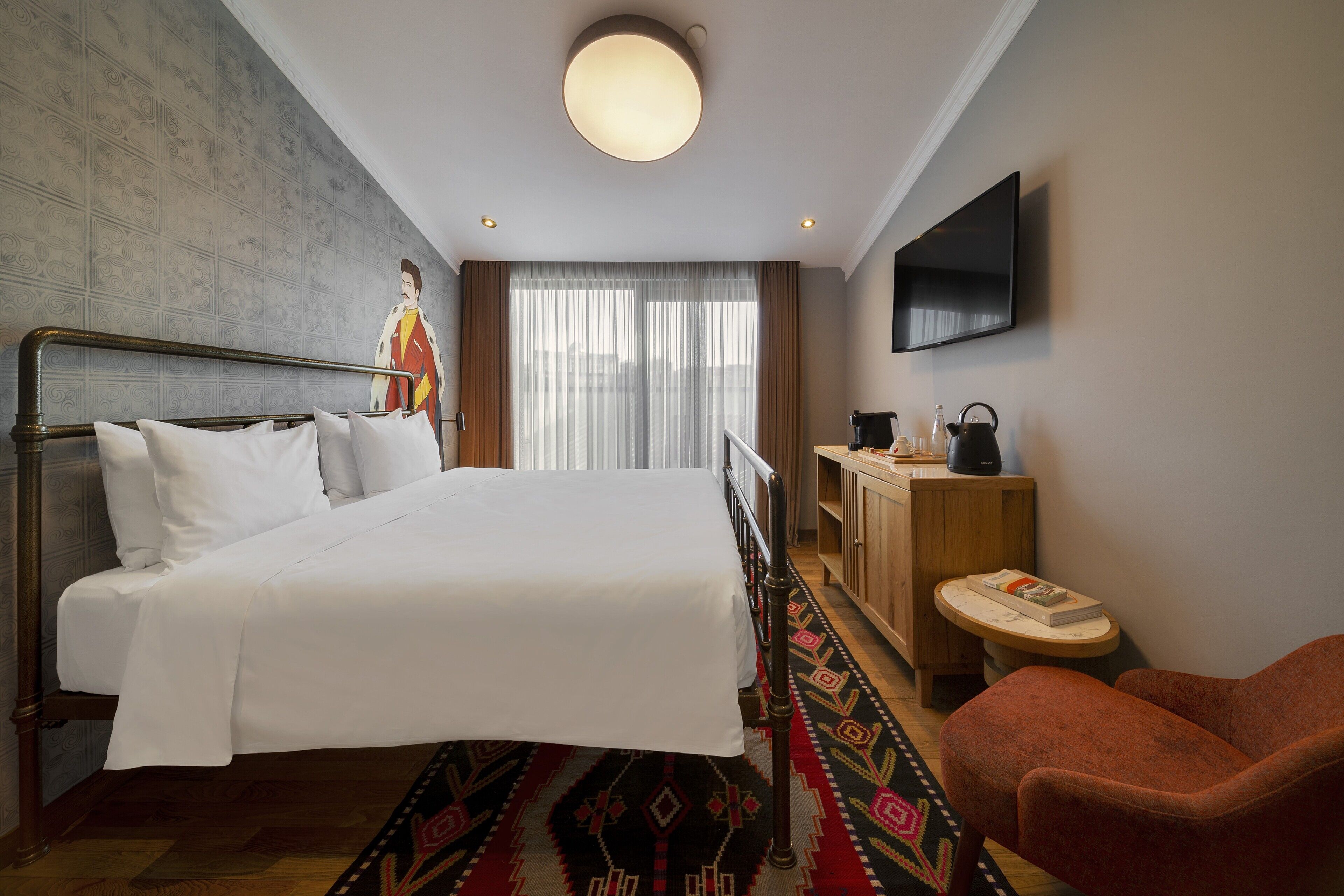 Estúdio, varanda | Roupa de alta qualidade, camas de colchão viscoelástico, minibar 