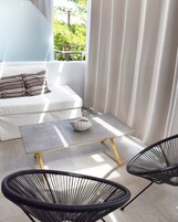 Apartamento Deluxe, 1 quarto, vista parcial para o mar (Nostalgia) | Varanda