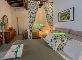 Apartamento, 1 quarto, sacada | 1 quarto, roupas de cama de algodão egípcio, roupas de cama premium
