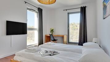 Apartamento, não fumadores, varanda | 2 quartos, secretária, ferro/tábua de engomar, Wi-fi grátis