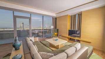 Suite Royal, vista para o mar | Sala de estar