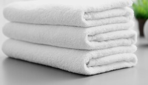 Um polibã, toalhas fornecidas 