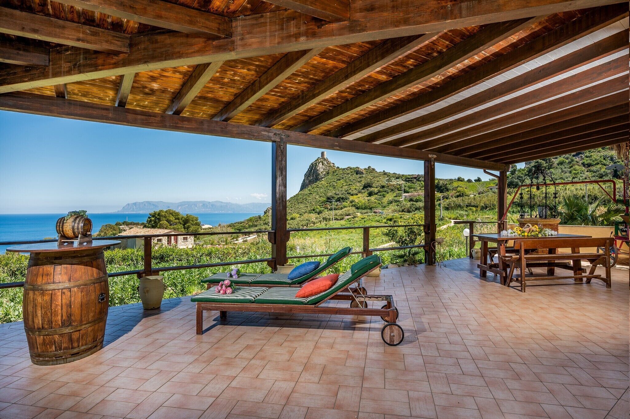 Vila, 1 quarto, para fumantes, sacada | Terraço/pátio