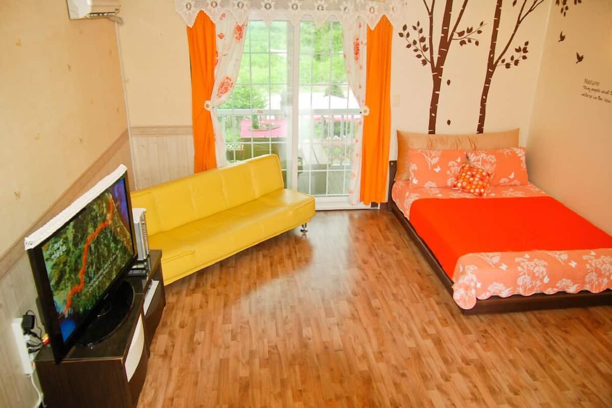 Quarto (Mujigae room) | Individualmente decorados, Wi-Fi de cortesia, roupa de cama