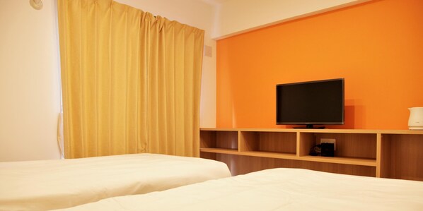 Quarto Twin | Wi-fi grátis, roupa de cama fornecida 