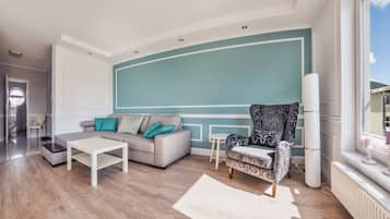 Apartamento (2A ul. Żeromskiego 20, garaż podziemn) | 2 quartos, secretária adequada para computadores portáteis