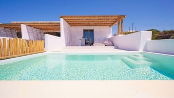 Queen-Size Double Bed Luxury Suite with Private Pool | Minibar, cofre com capacidade para portátil, cortinas/cortinados opacos