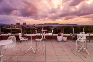 Terraço no piso superior