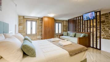 Duplex família, 1 quarto | 1 quarto, cofres nos quartos, cortinas blackout, quartos à prova de som
