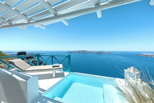 Suite Lua de Mel (Outdoor Hot Tub, Caldera View) | Terraço/pátio interior