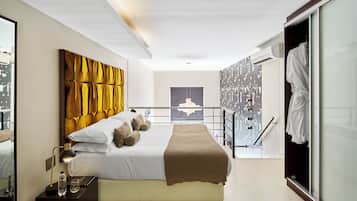 Apartamento executivo | 1 quarto, frigobar, cofres nos quartos, escrivaninha