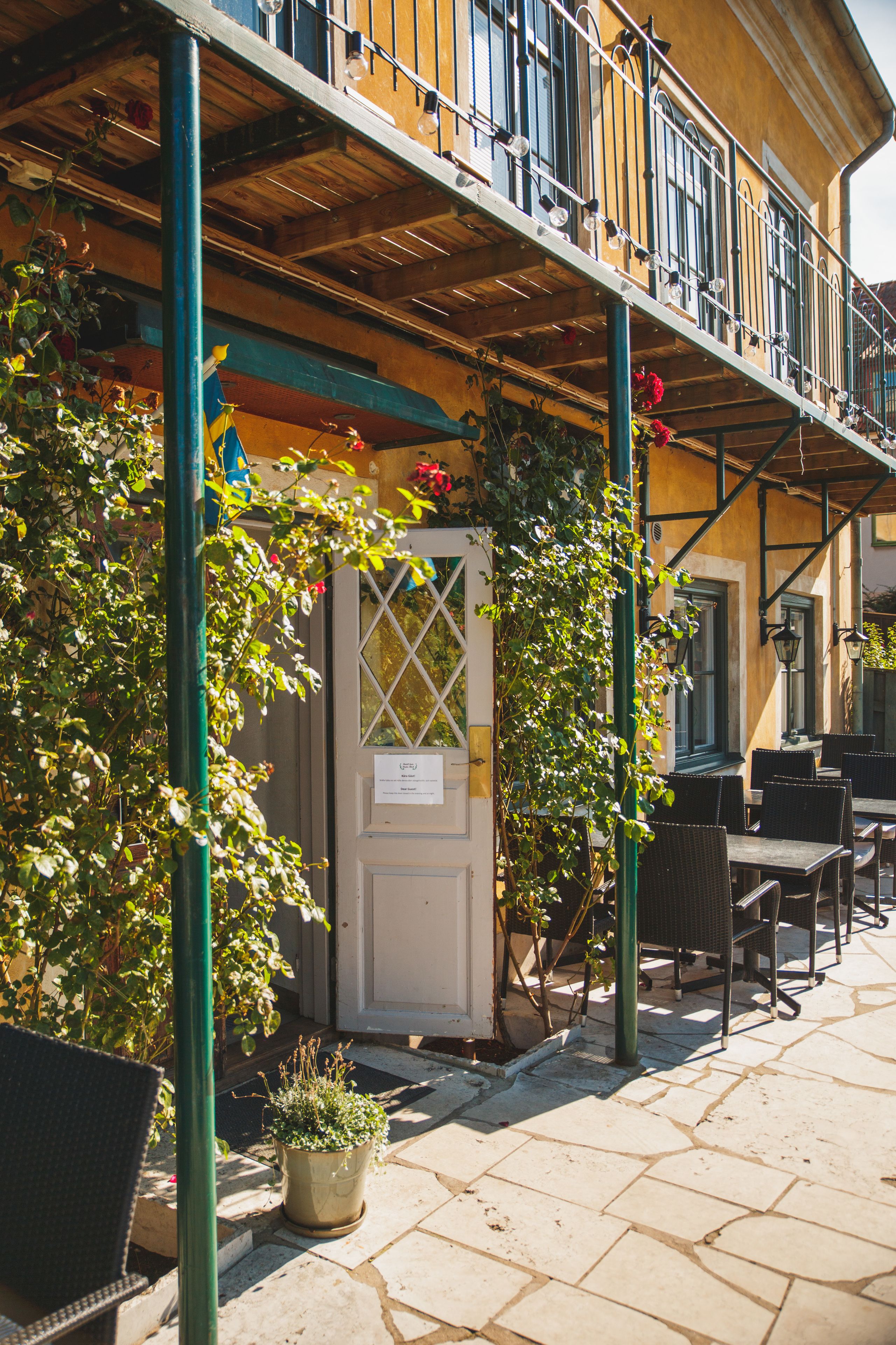 Entrada do alojamento