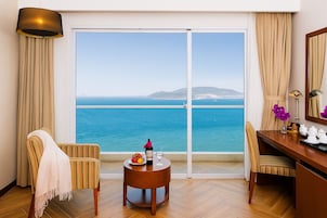 Vista para a praia ou o mar