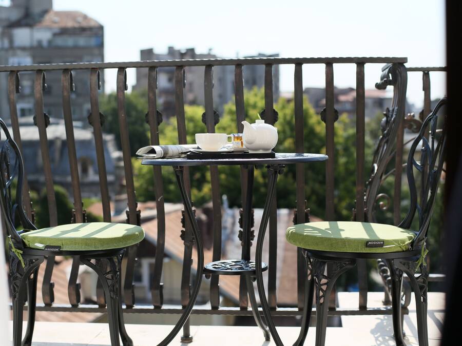 Deluxe Suite with balcony | Terraço/pátio interior