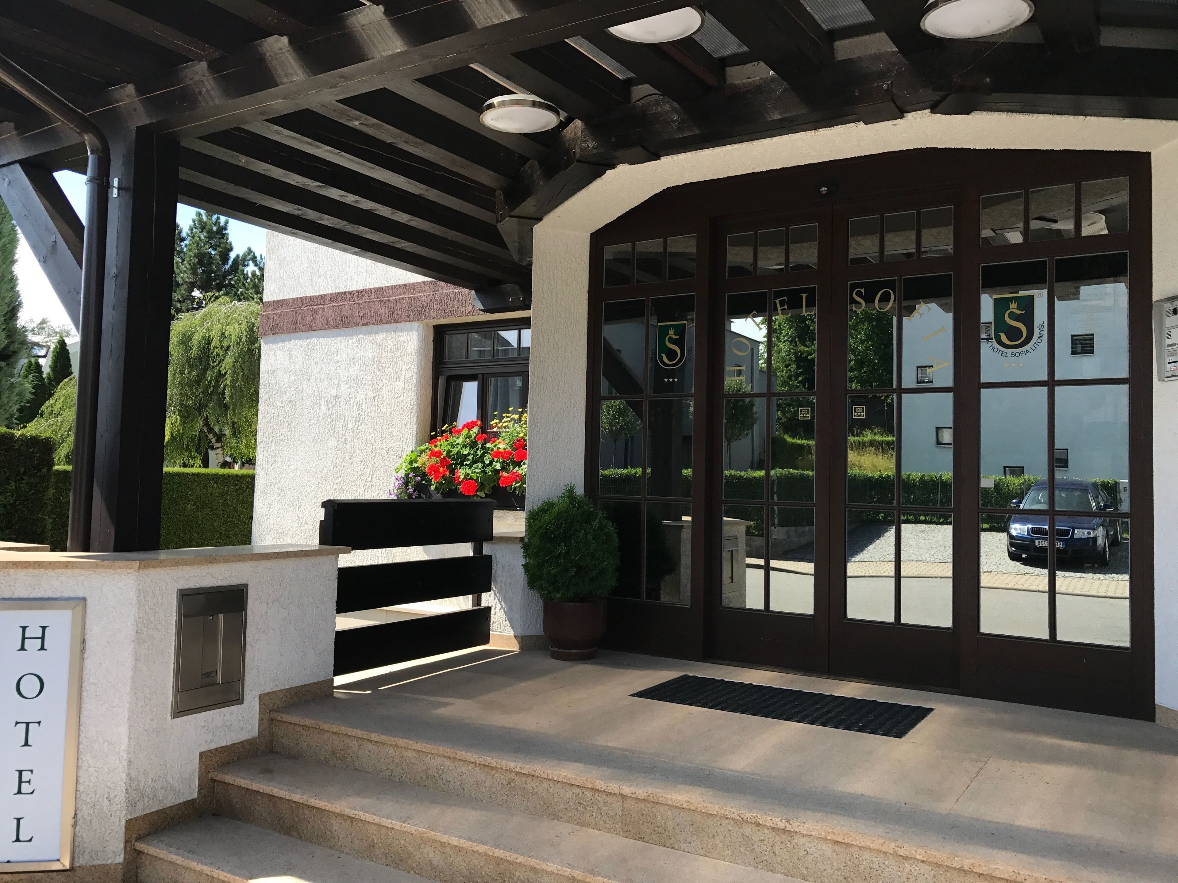 Entrada do alojamento