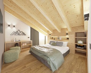 1 quarto, cofre no quarto, secretária, quartos insonorizados 