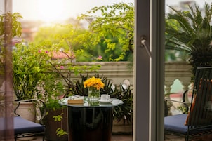 Quarto Executivo, varanda, Vista para a cidade | Terraço/pátio interior