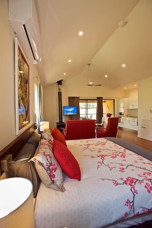 Suite Premium | Cortinas/cortinados opacos, quartos insonorizados 