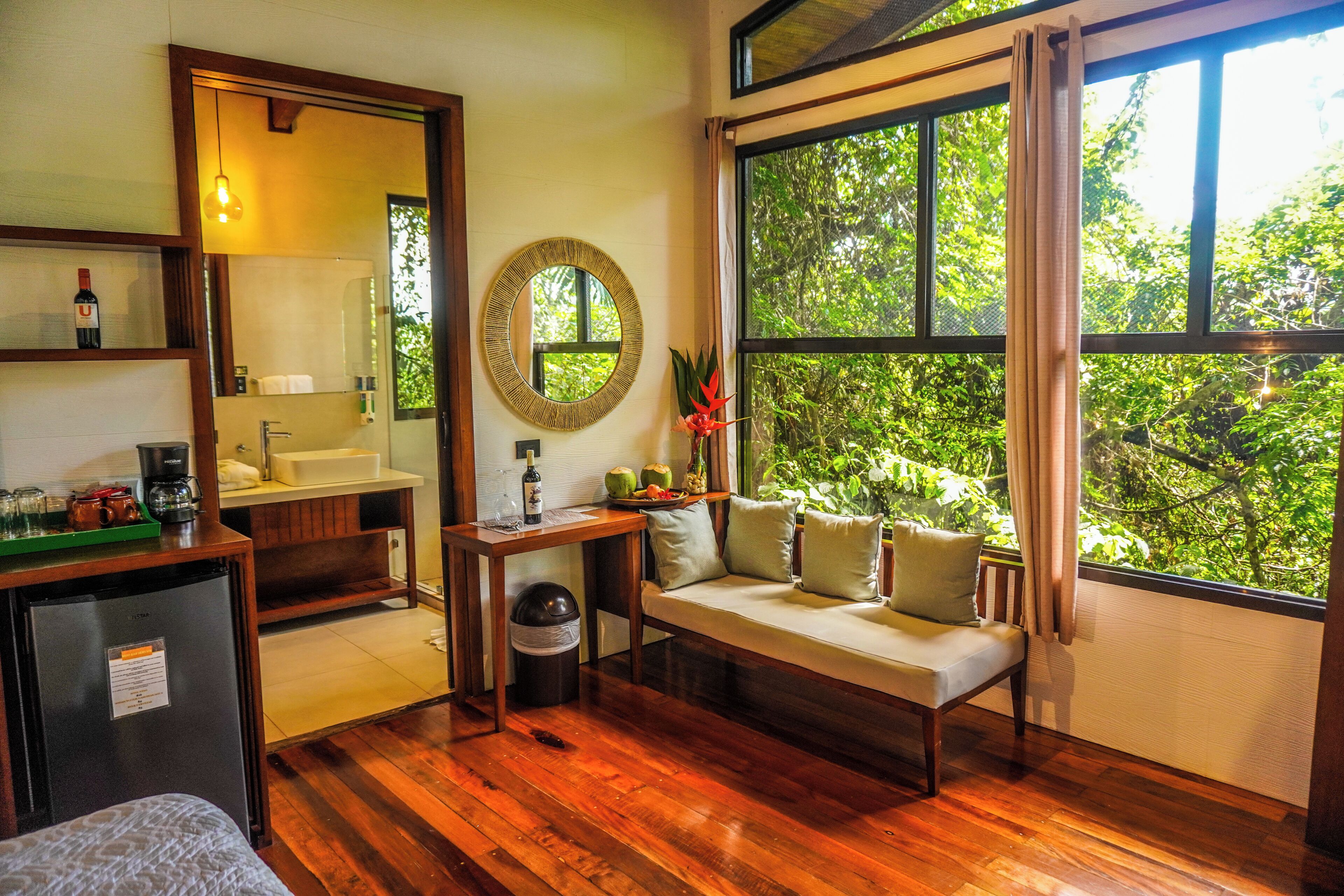 Casa na Árvore Familiar, vista para a montanha | Sala de estar