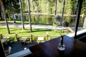 Vista para o campo desde o alojamento