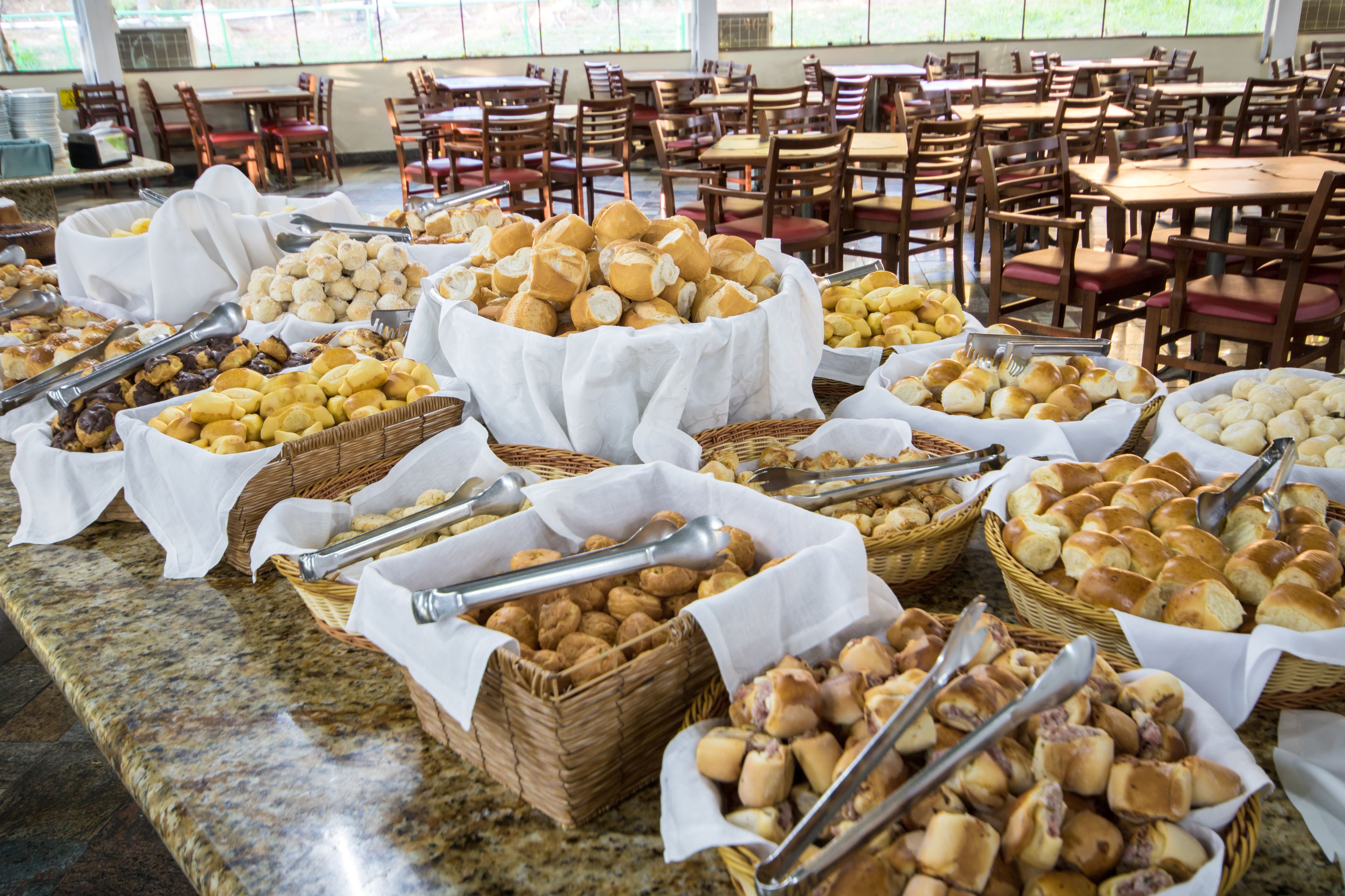 Café da manhã, almoço e jantar