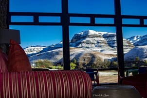 Vista para o campo desde o alojamento