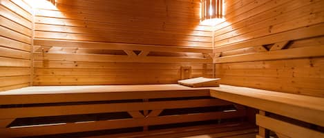 Sauna, banheira de hidromassagem, banho turco