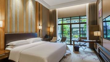 Quarto, 1 cama King, sacada | Vista do quarto