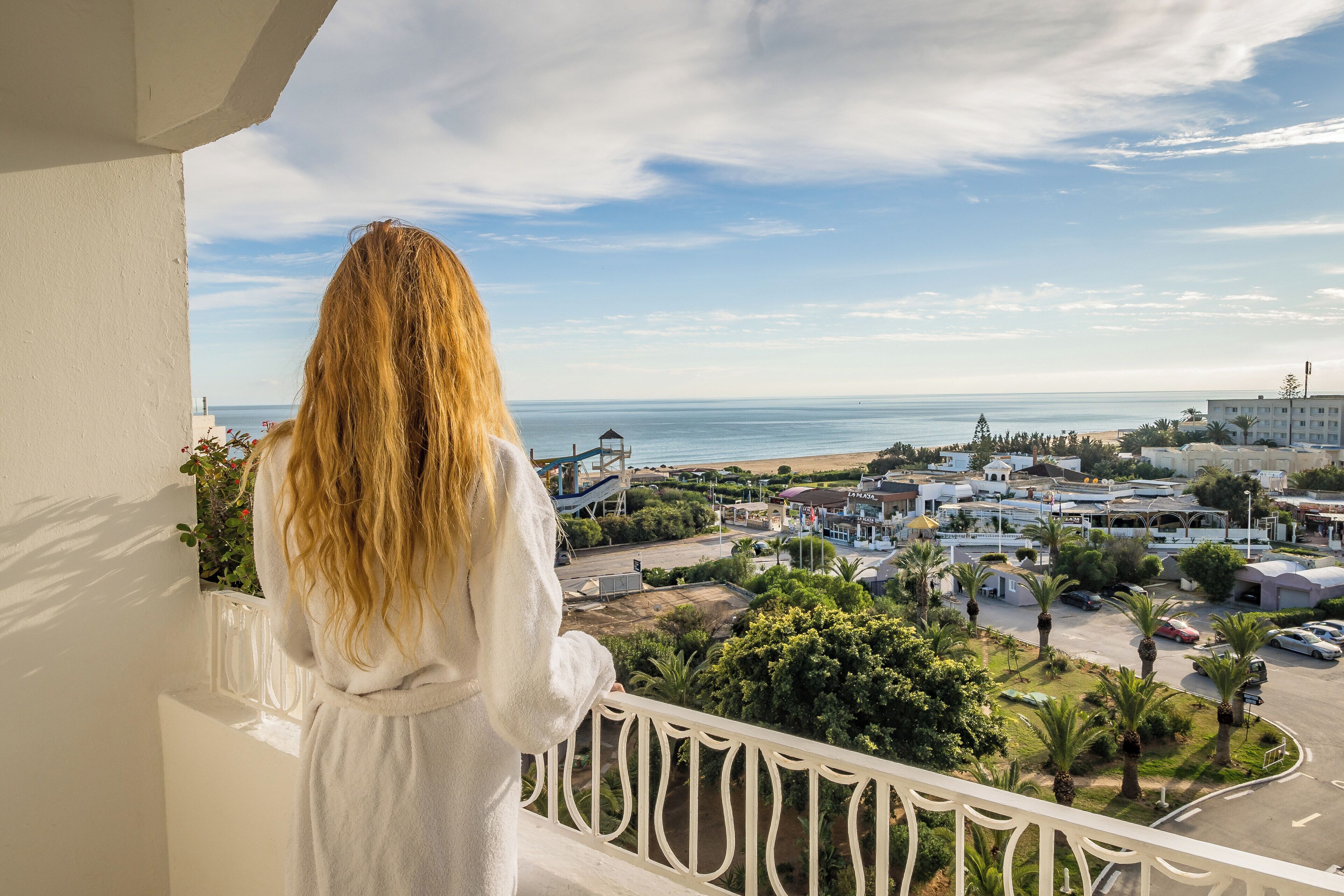 Vista para praia/oceano