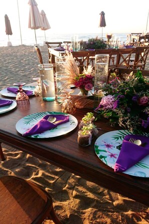 Espaço exterior para banquetes