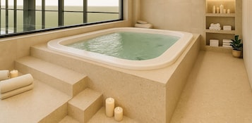 Banheira de hidromassagem interior