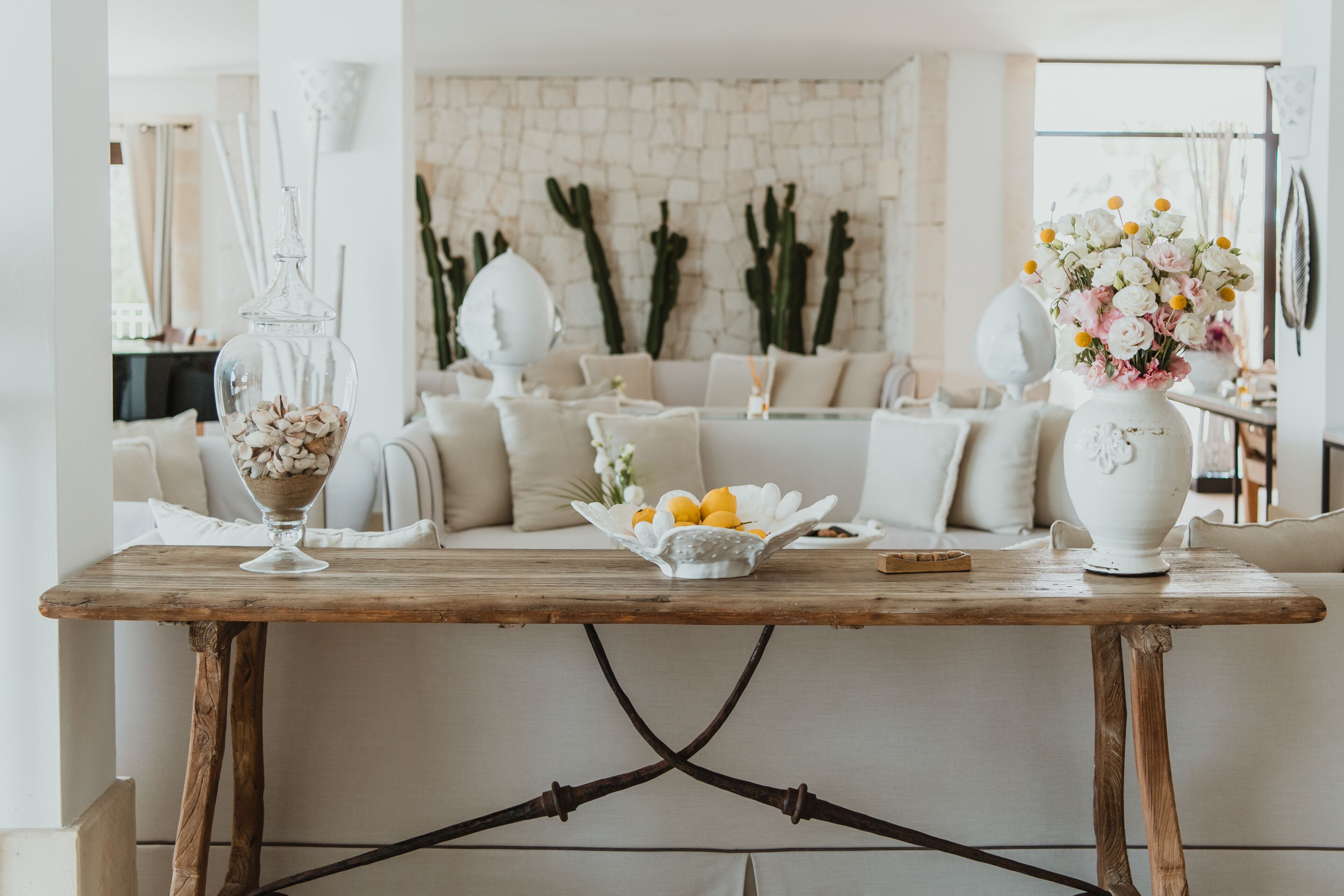 Área de estar no saguão