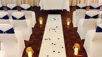 Área interna para casamento