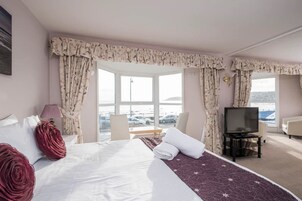 Suite Lua de Mel, vista para o mar | Wi-fi grátis, roupa de cama fornecida 