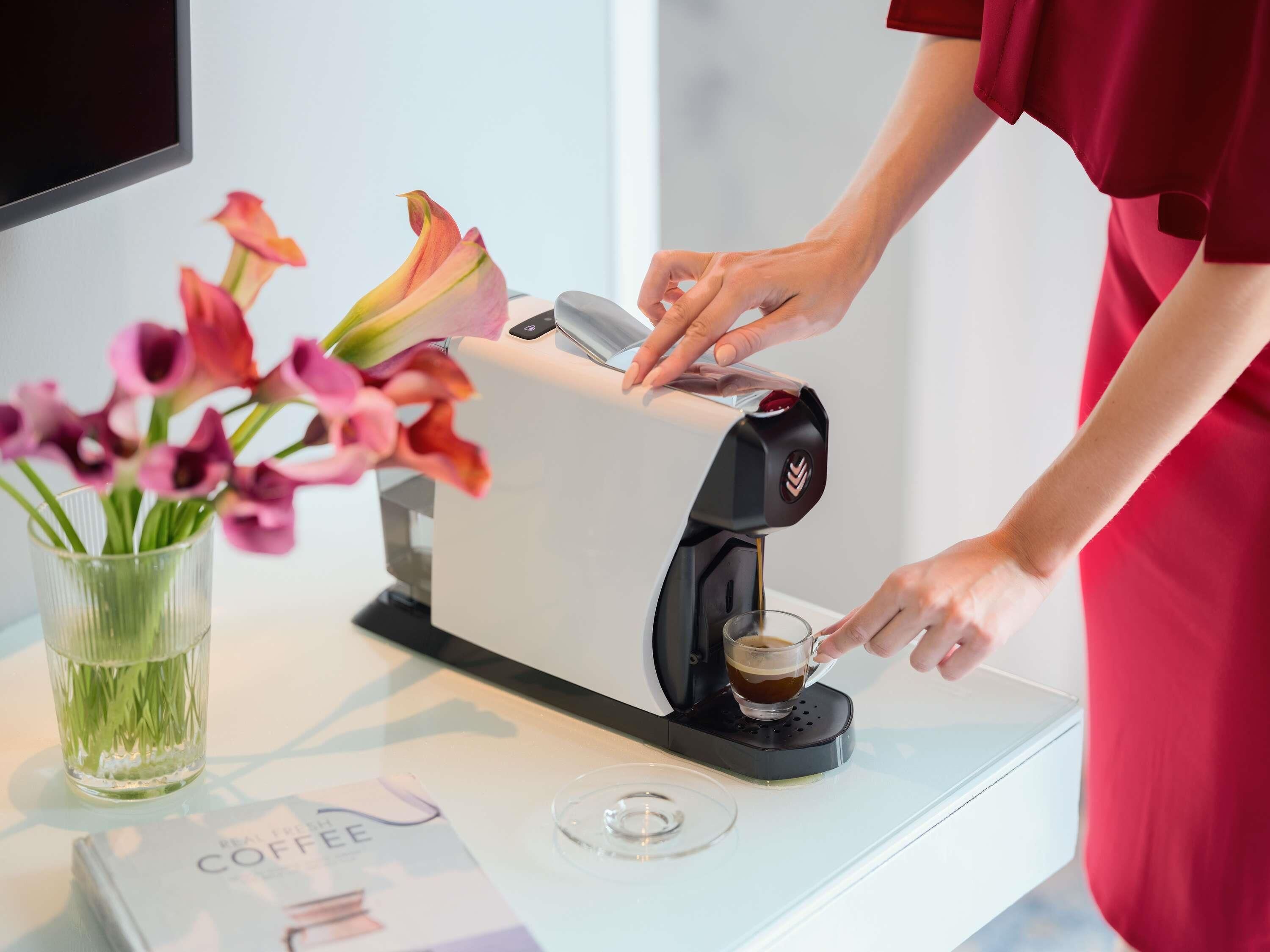 Suíte executiva, 1 cama King, vista para o parque | Frigobar (abastecido com alguns itens grátis), cofres nos quartos