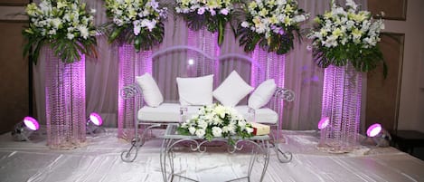 Espaço interior para casamentos