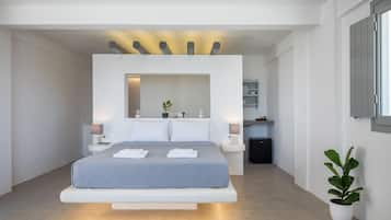 Suíte lua de mel | Camas com colchões pillow-top, cofres nos quartos, escrivaninha