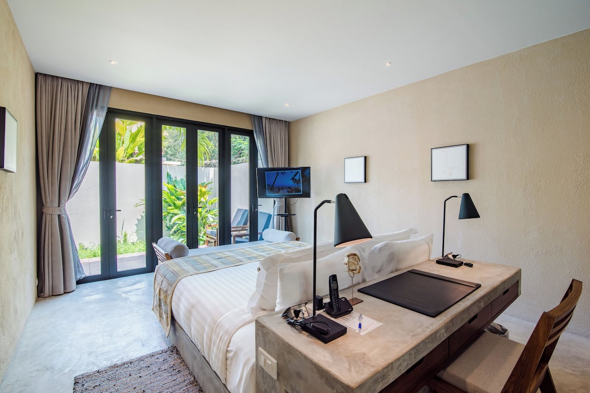 1 quarto, cofre no quarto, quartos insonorizados