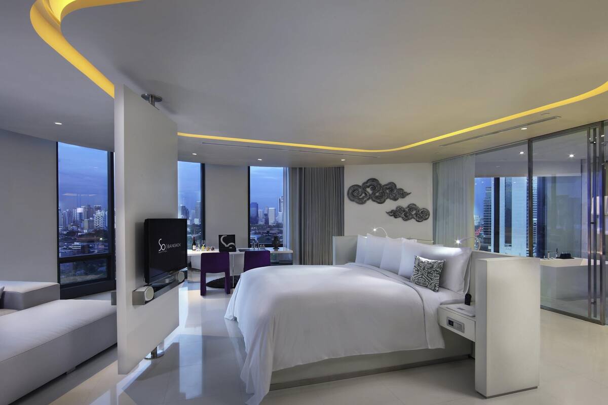 Loft Signature, 1 cama king-size, acesso ao Club Lounge, Vista para a cidade (So Lofty) | Roupa de alta qualidade, minibar grátis, cofre no quarto, secretária 